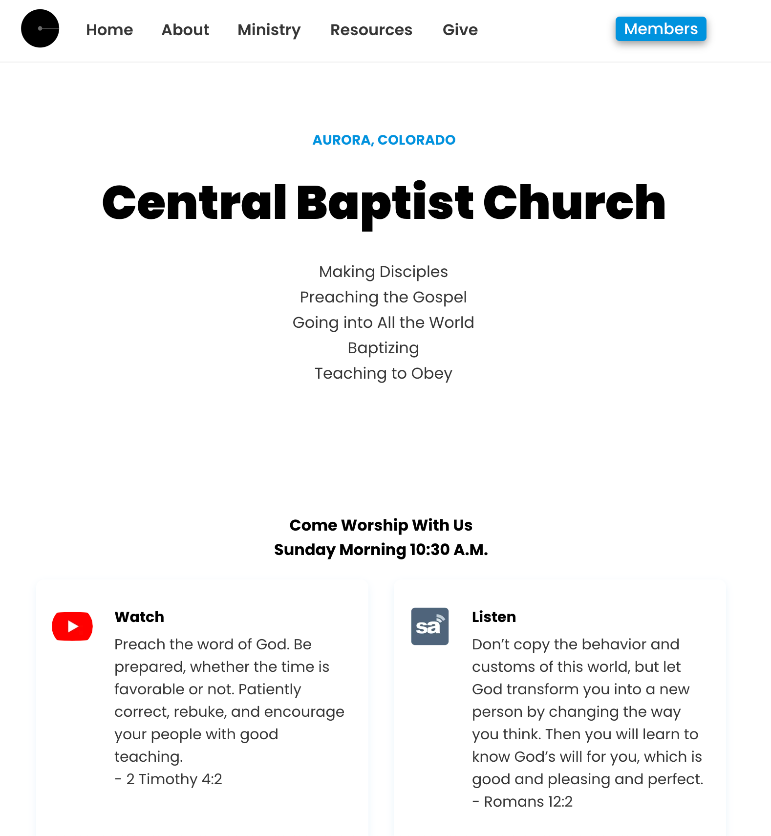Southern Baptist | Central Baptist Church
