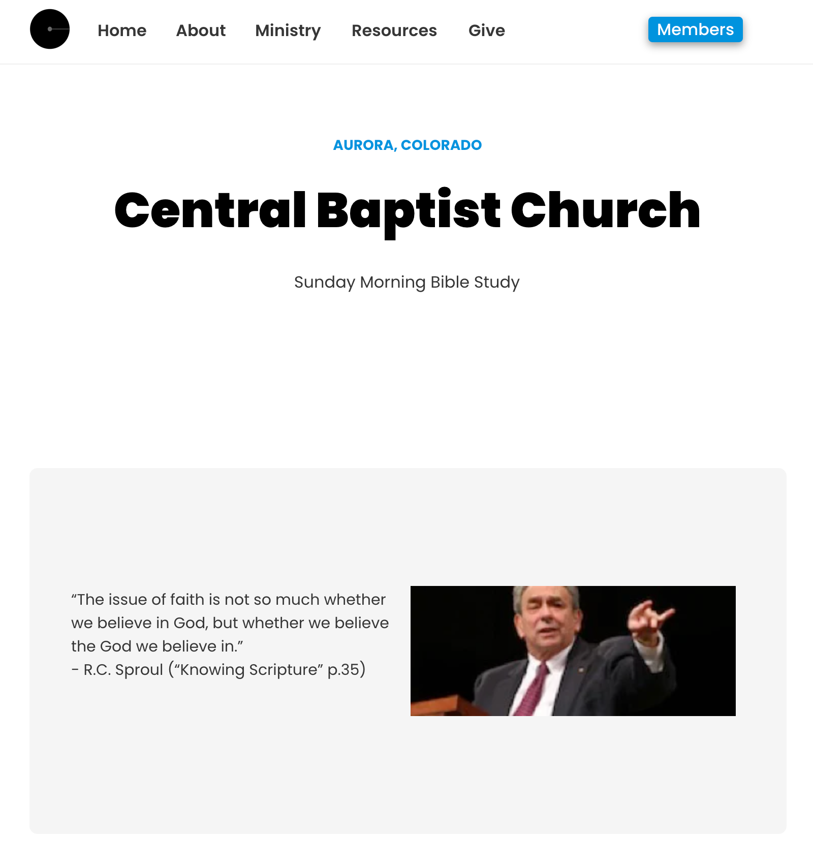 Southern Baptist | Central Baptist Church | Sunday Morning Bible Study