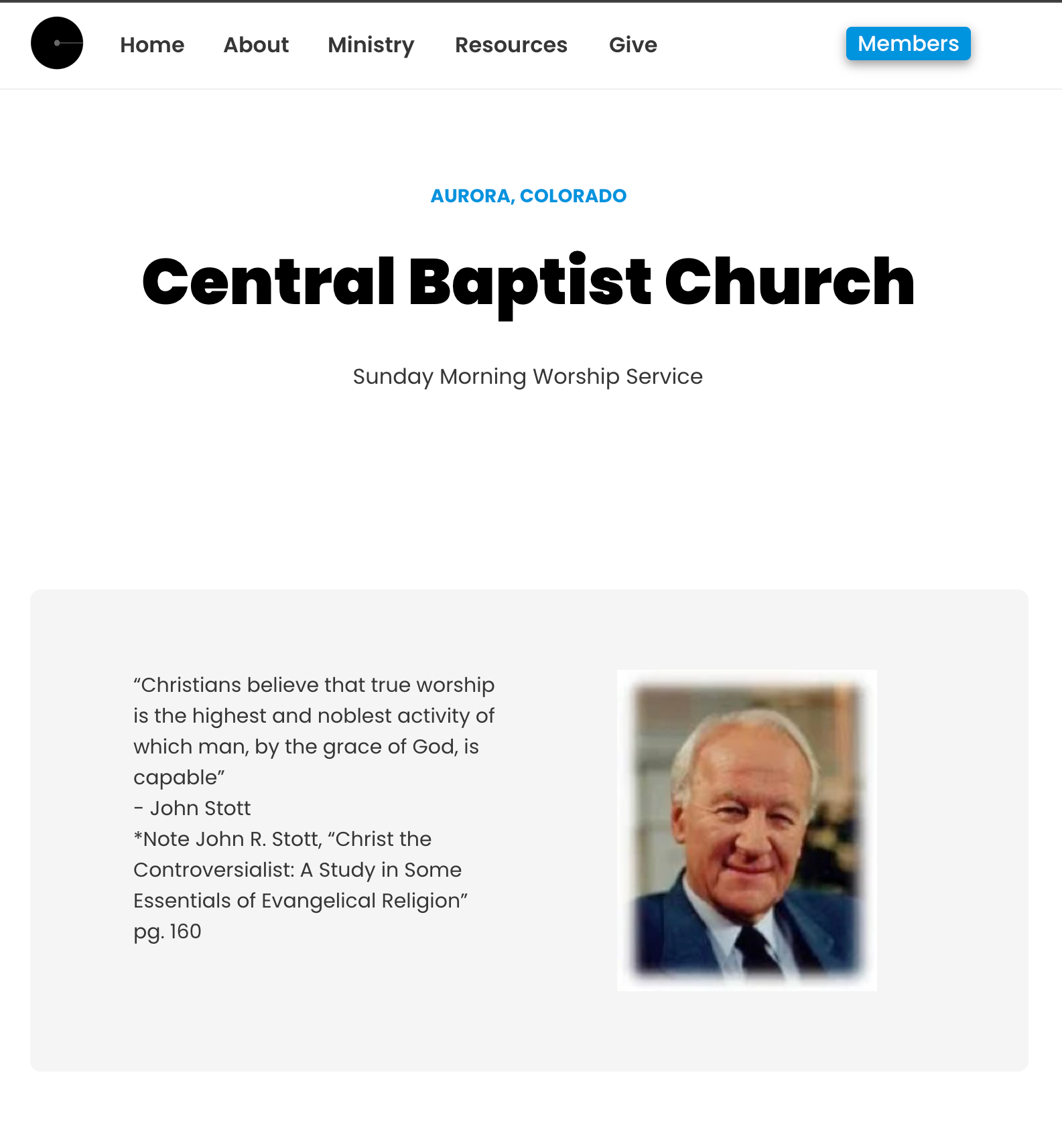 Southern Baptist | Central Baptist Church | Sunday Morning Worship Service